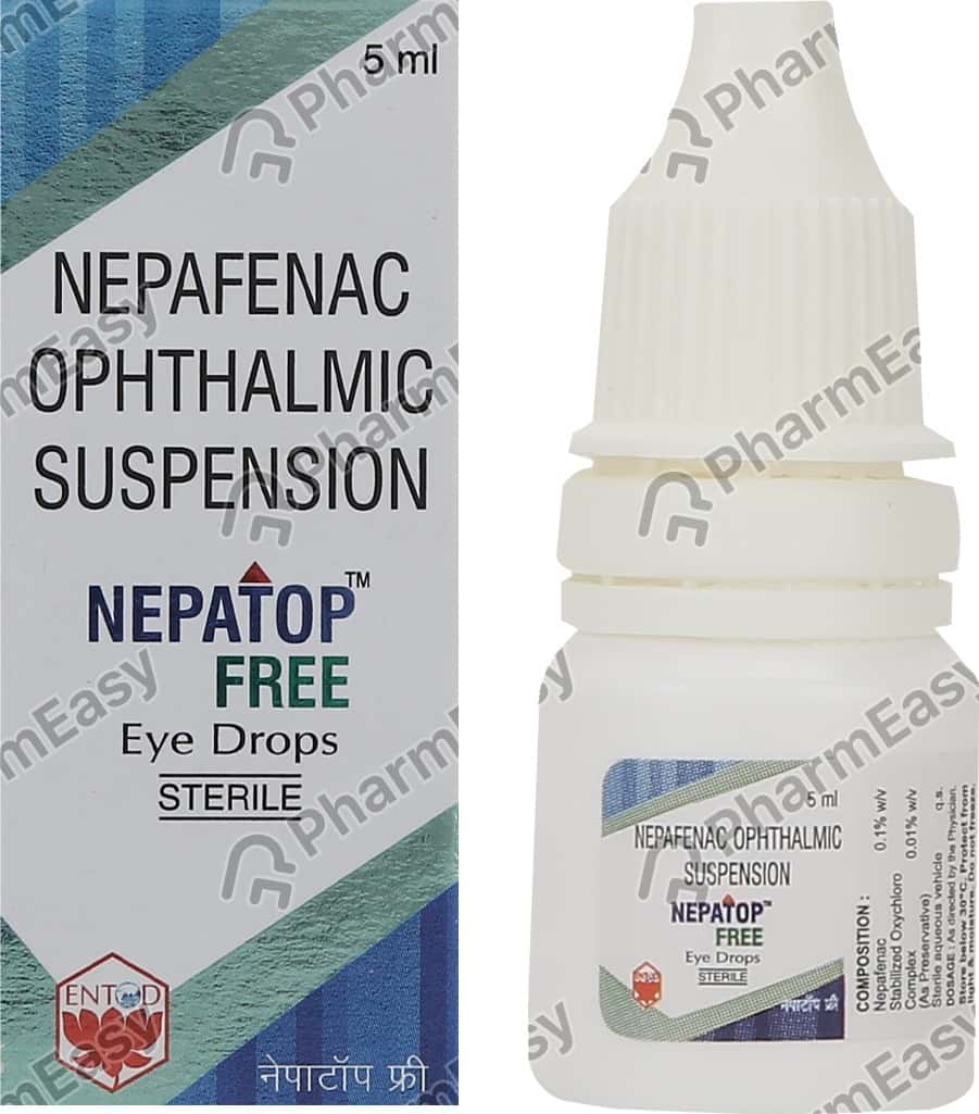 Nepatop 0.1 %W/V Eye Drop (5): Uses, Side Effects, Price & Dosage ...