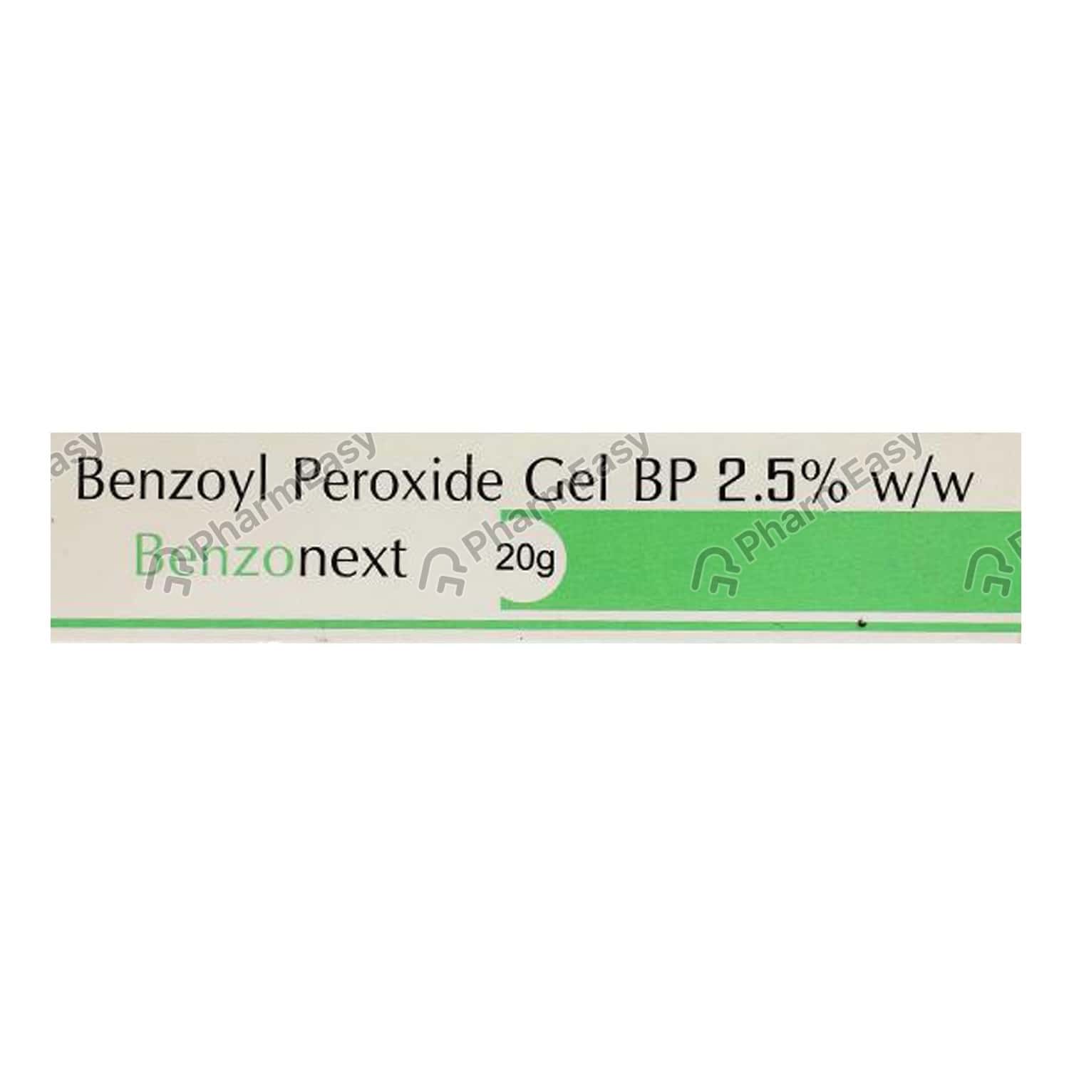 Buy Benzonext 2.5 % Gel (20) Online at Flat 18% OFF* | PharmEasy