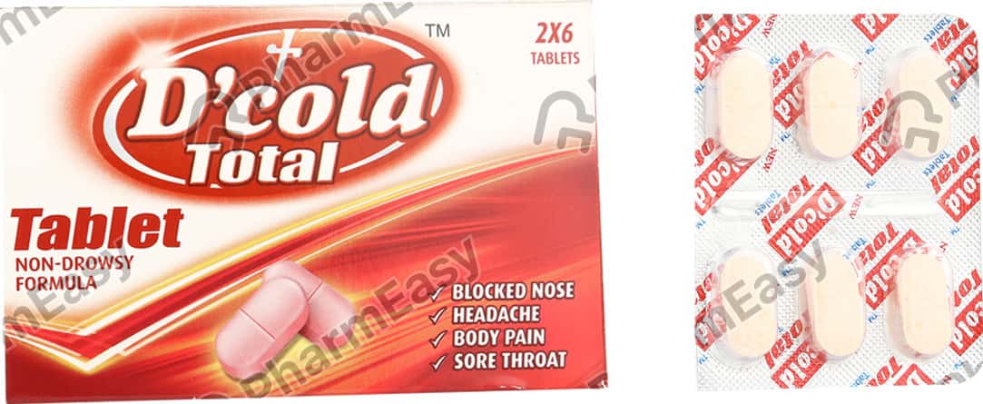 D Cold Total Strip Of 6 Tablets: Uses, Side Effects, Price, Dosage ...