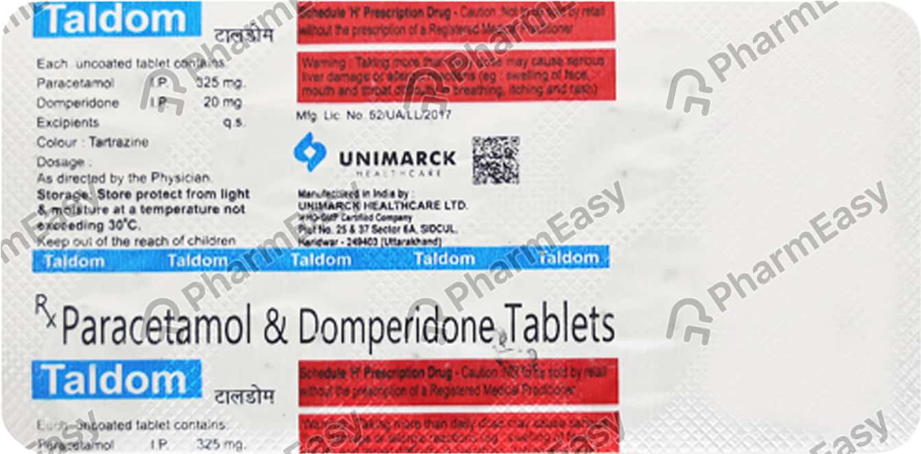 Taldom Strip Of 10 Tablets: Uses, Side Effects, Price & Dosage | PharmEasy