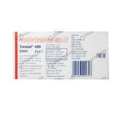 Buy Trental 400 MG Tablet (30) Online at Flat 18% OFF* | PharmEasy