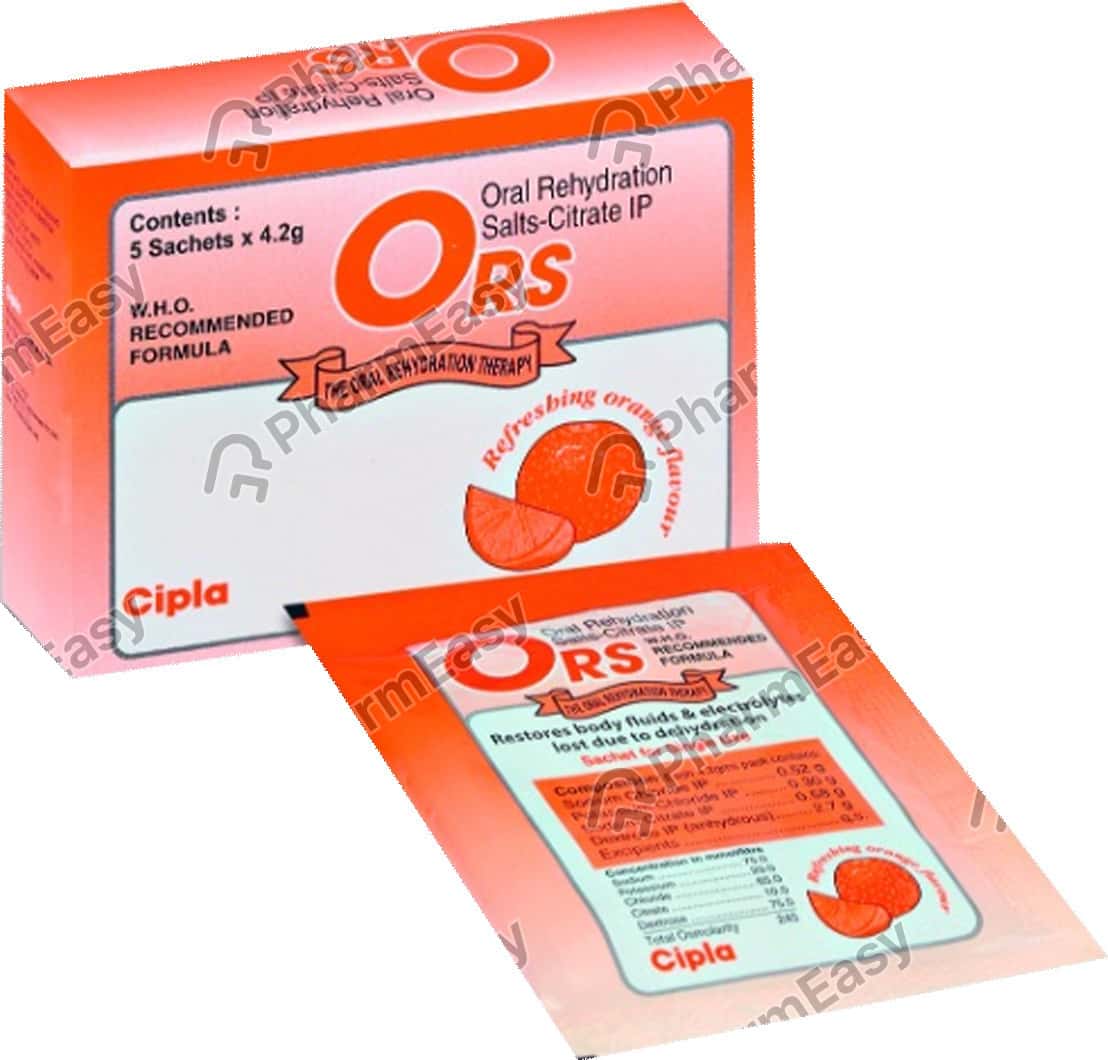 Ors Orange Flavour Sachet Of 4.2gm Oral Powder: Uses, Side Effects, Price & Dosage | PharmEasy