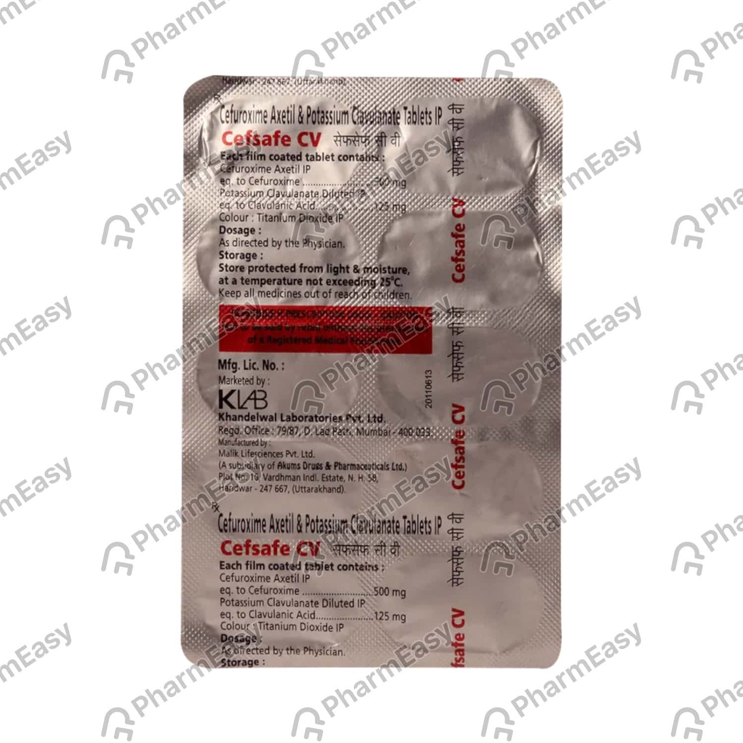 Cefsafe Cv Strip Of 10 Tablets: Uses, Side Effects, Price & Dosage ...