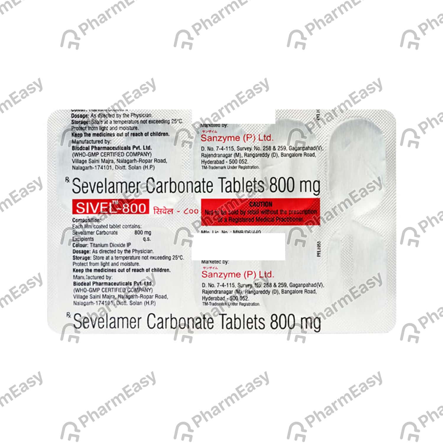 Sivel 800 MG Tablet (10): Uses, Side Effects, Price & Dosage | PharmEasy