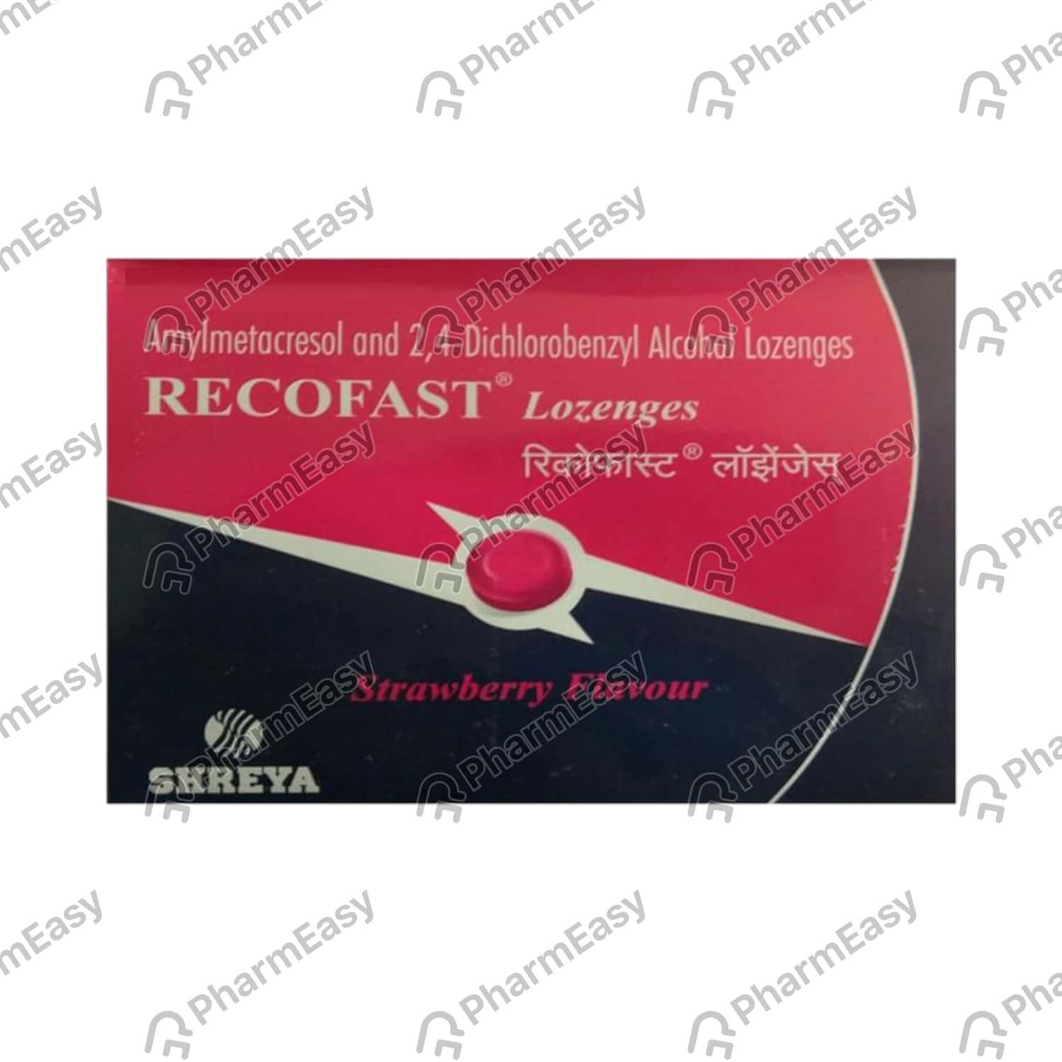 Buy Recofast Strawberry Flavour Strip Of 4 Lozenges Online at Flat 15% ...