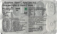 Buy HAVGLO STRIP OF 10 TABLETS Online & Get Upto 60% OFF at PharmEasy