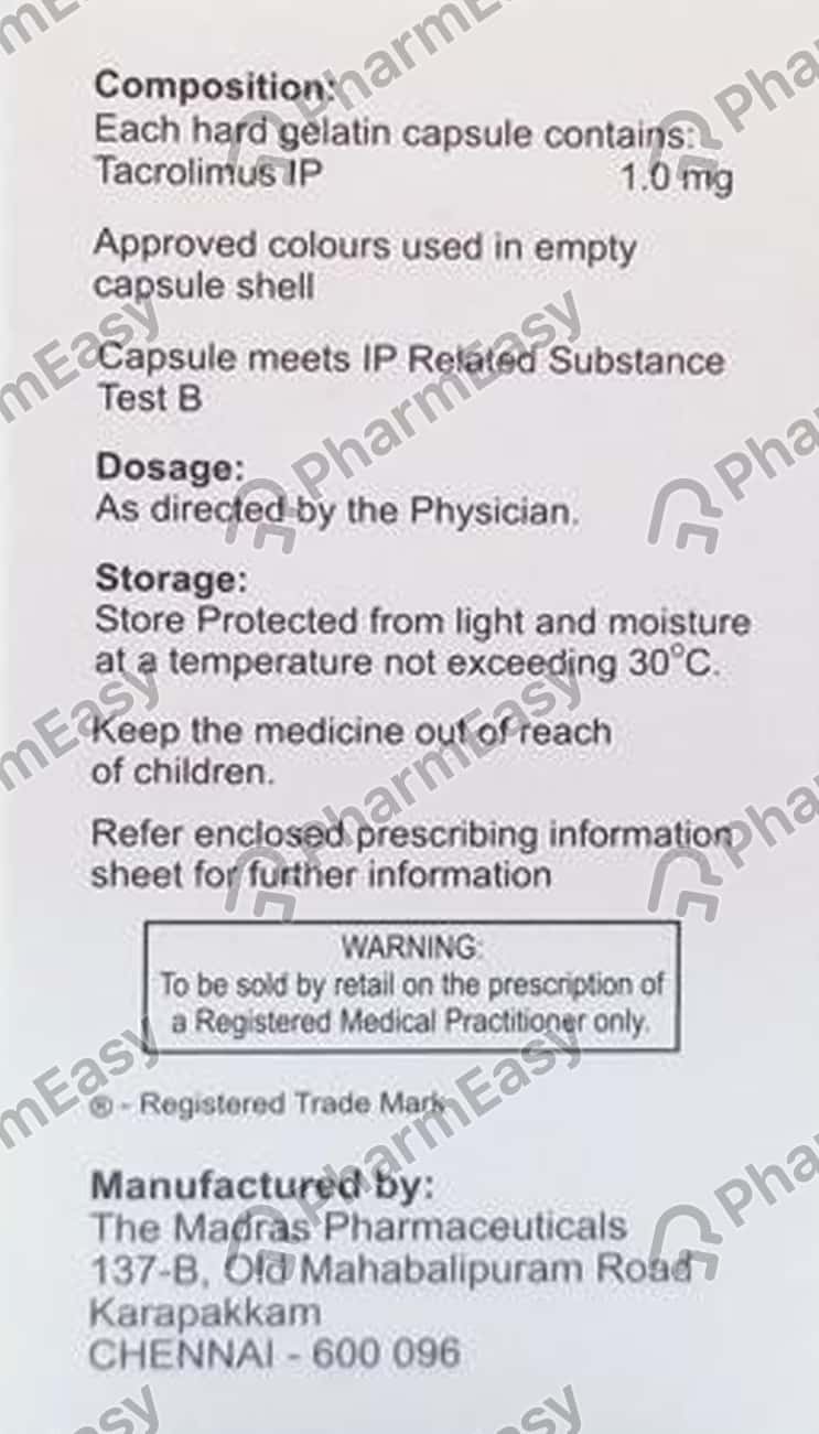 Tacstead 1 MG Capsule (10): Uses, Side Effects, Price & Dosage | PharmEasy