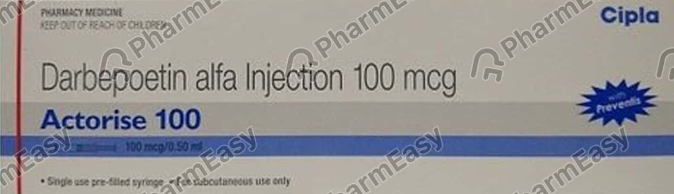 Actorise 100 MCG Injection (0.5): Uses, Side Effects, Price & Dosage ...