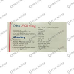Crina Ncr 15 MG Tablet (10): Uses, Side Effects, Price & Dosage | PharmEasy