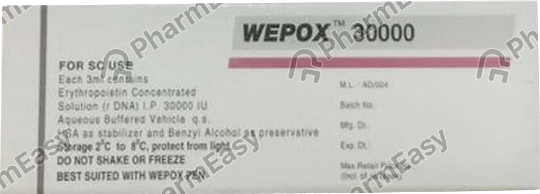 Wepox 30000 IU Injection (3): Uses, Side Effects, Price & Dosage ...