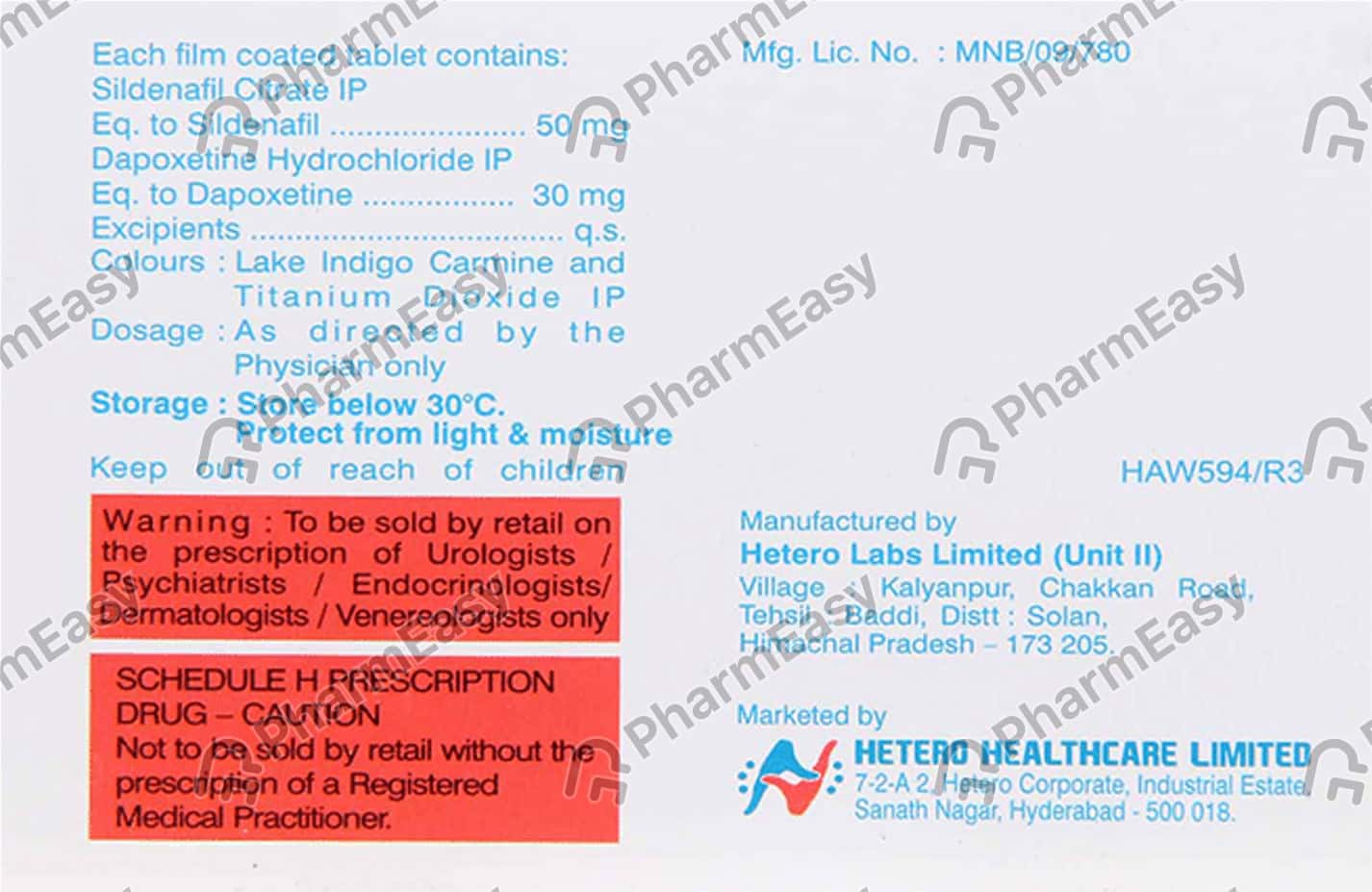Dasutra 30 MG Tablet (10): Uses, Side Effects, Price, Dosage ...