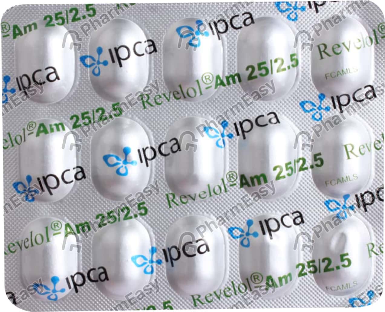 Revelol Am 25/2.5mg Strip Of 15 Tablets: Uses, Side Effects, Price ...
