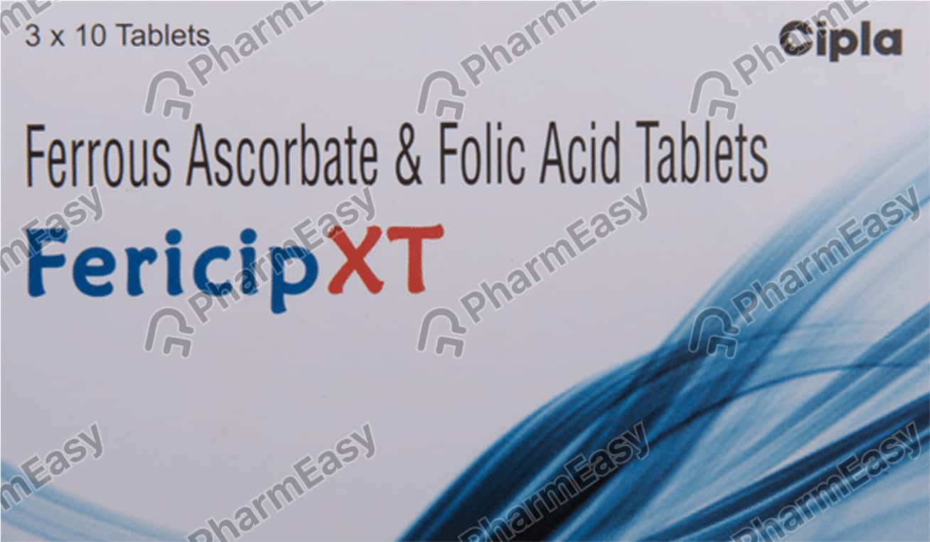 Fericip Xt Strip Of 15 Tablets: Uses, Side Effects, Price & Dosage ...