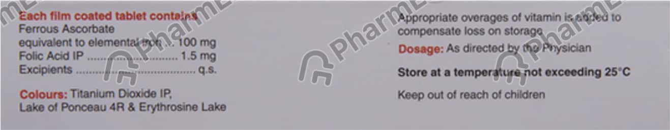 Fericip Xt Strip Of 15 Tablets: Uses, Side Effects, Price & Dosage ...