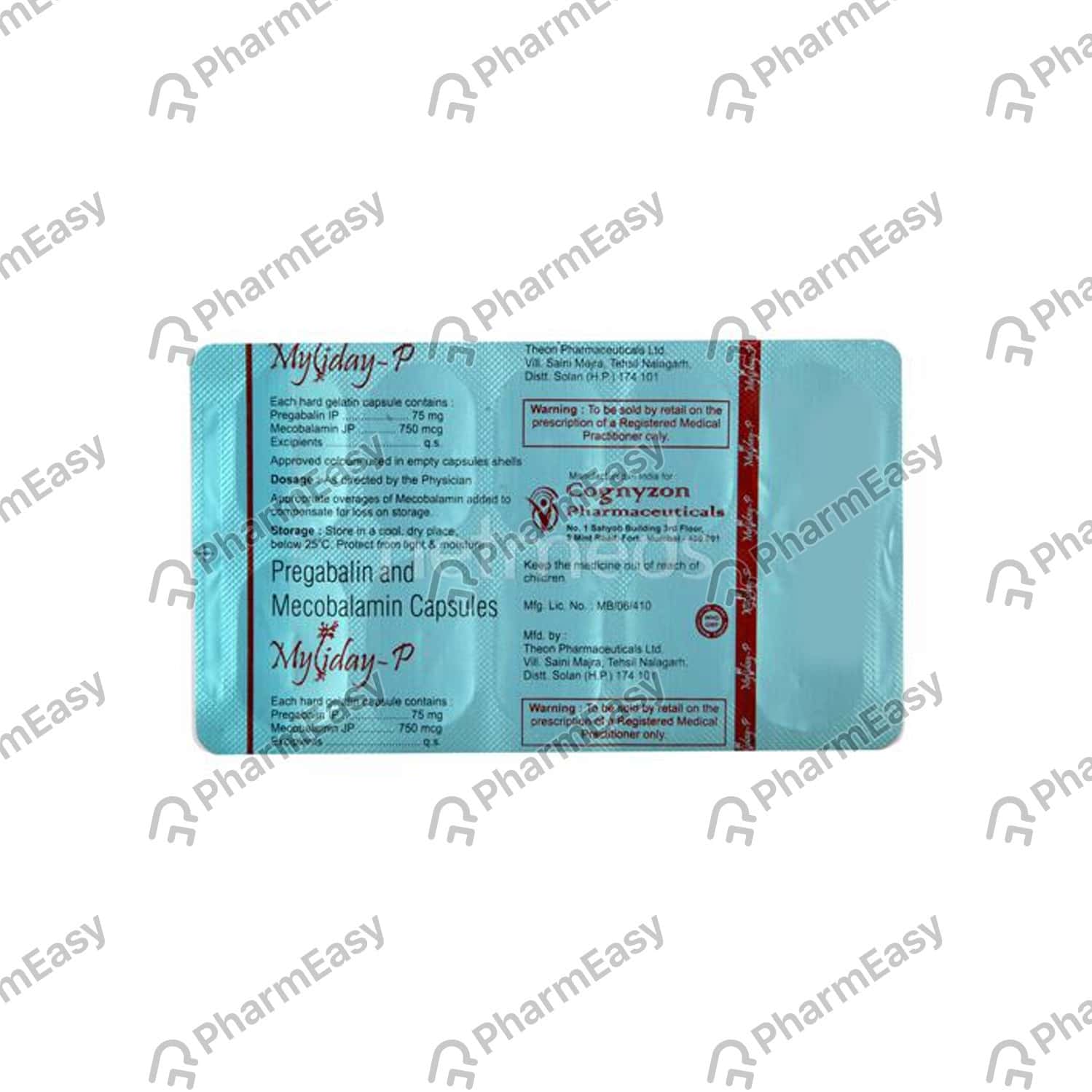 Myliday P Strip Of 10 Capsuless: Uses, Side Effects, Price & Dosage ...