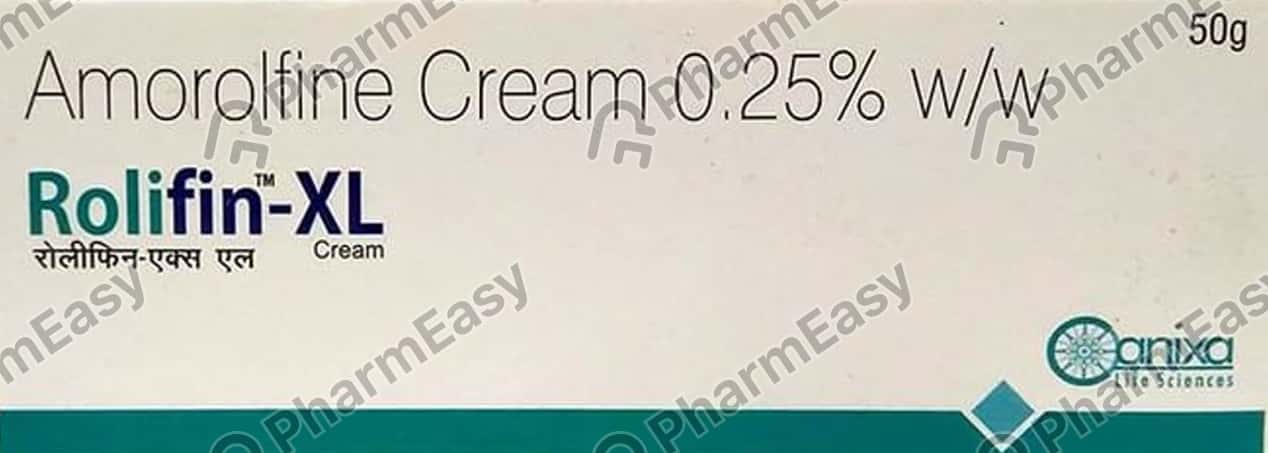 Rolifin Xl 0.25 % Cream (50): Uses, Side Effects, Price & Dosage ...