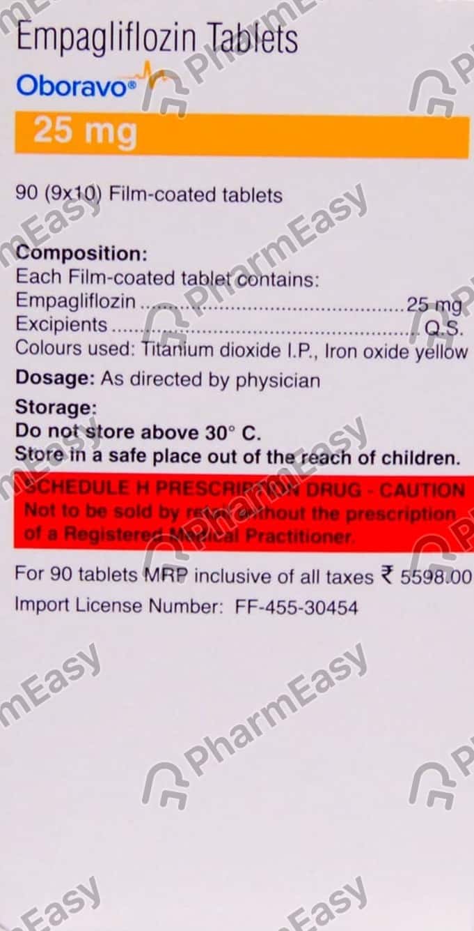 Oboravo 25 MG Tablet (10): Uses, Side Effects, Price & Dosage | PharmEasy
