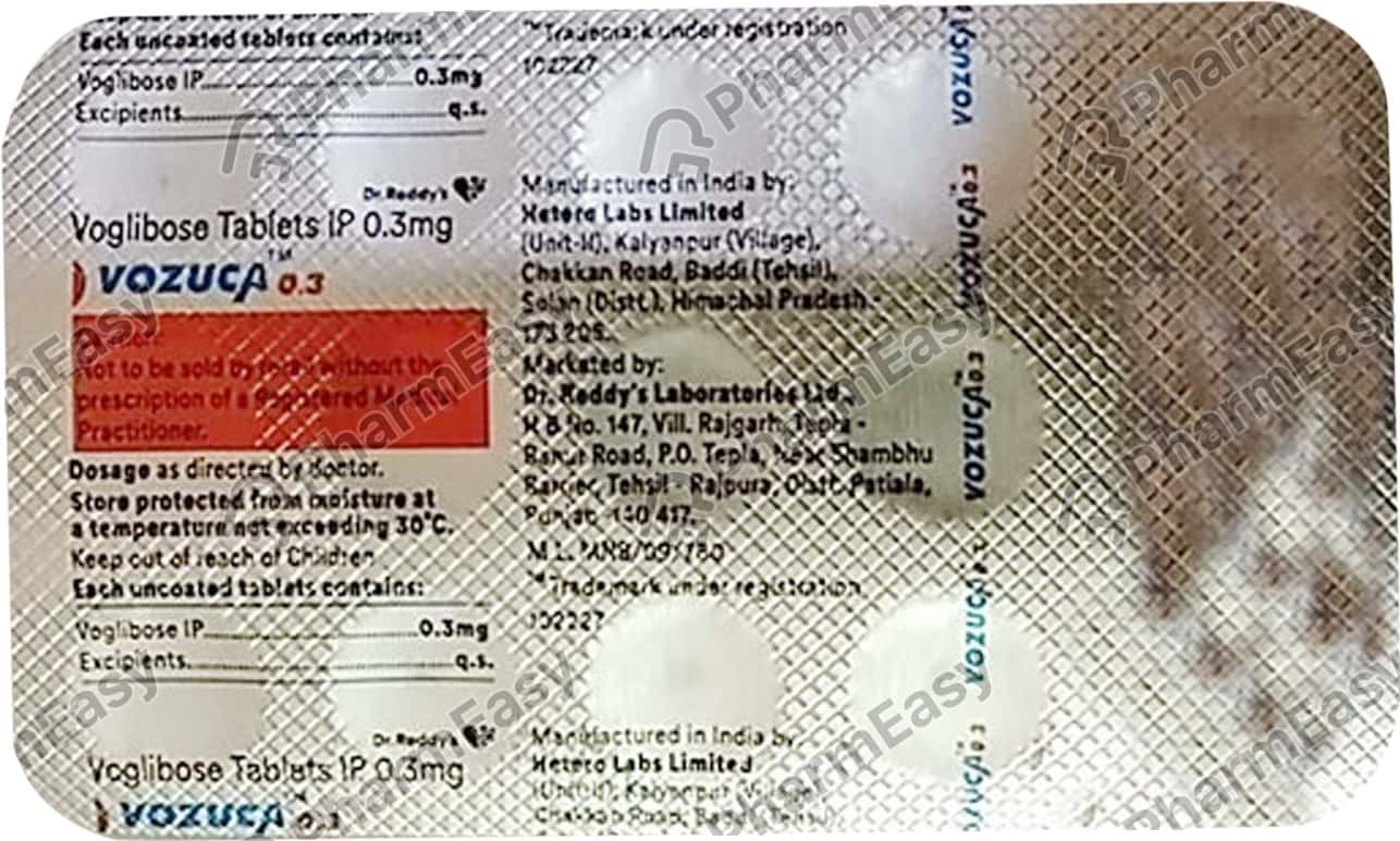 Vozuca 0.3 MG Tablet (15): Uses, Side Effects, Price & Dosage | PharmEasy