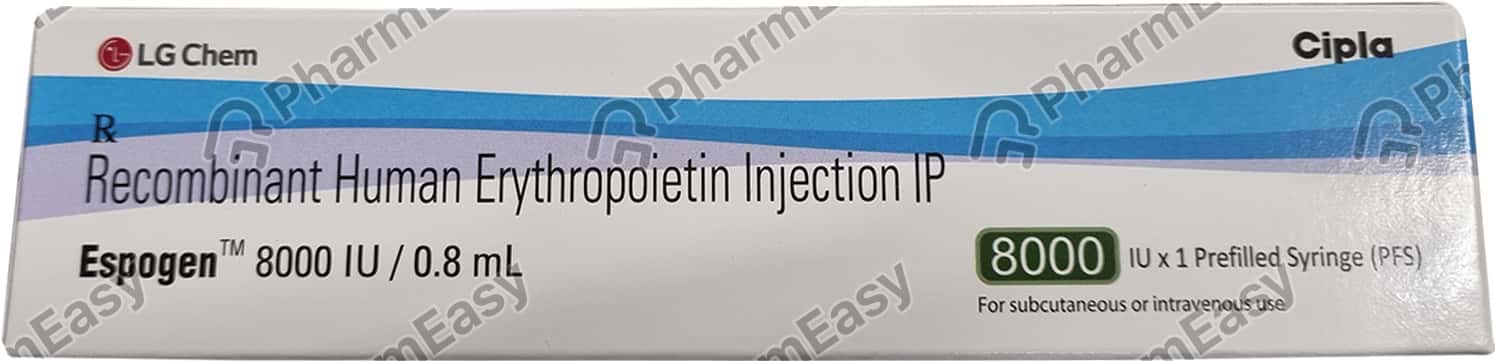 Buy Espogen 8000 IU/0.8ML Injection (0.8) Online at Flat 15% OFF | PharmEasy
