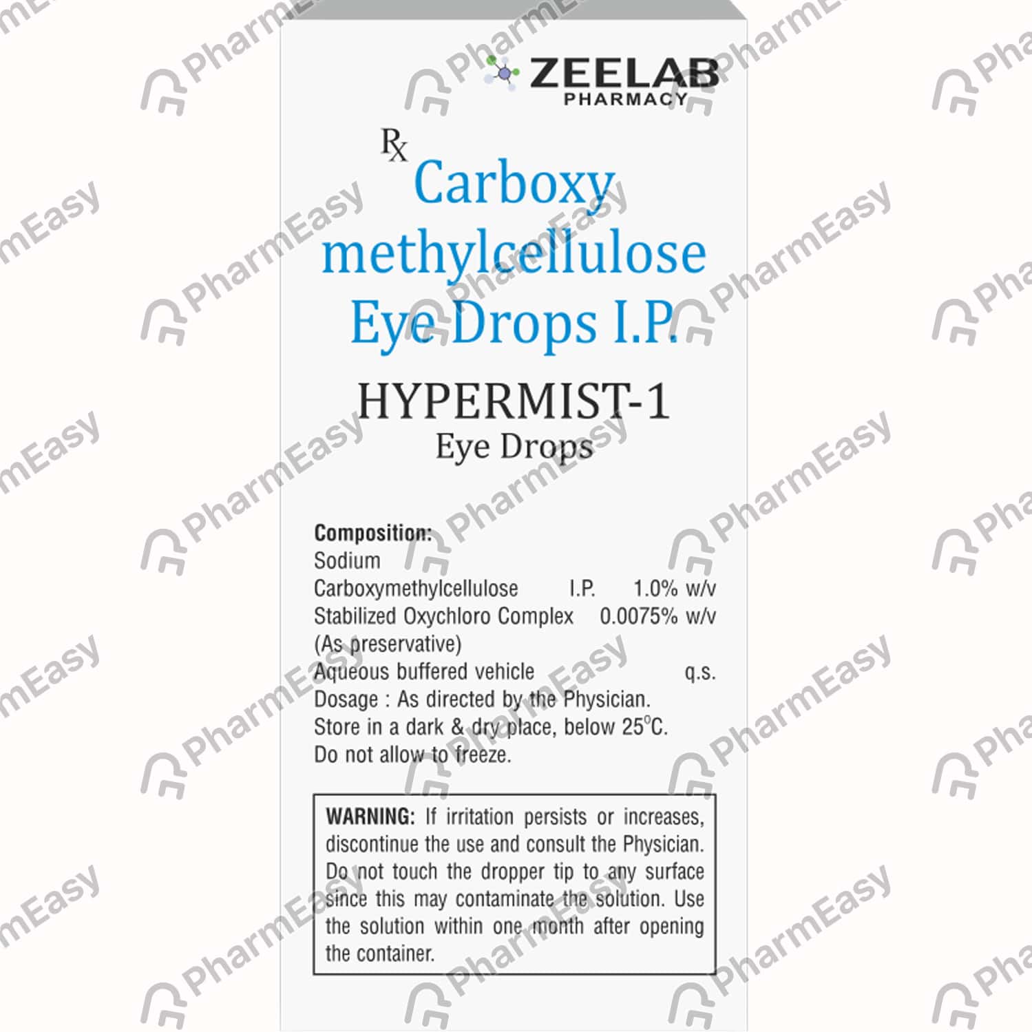 Hypermist 1 %W/V Eye Drop (10): Uses, Side Effects, Price & Dosage ...