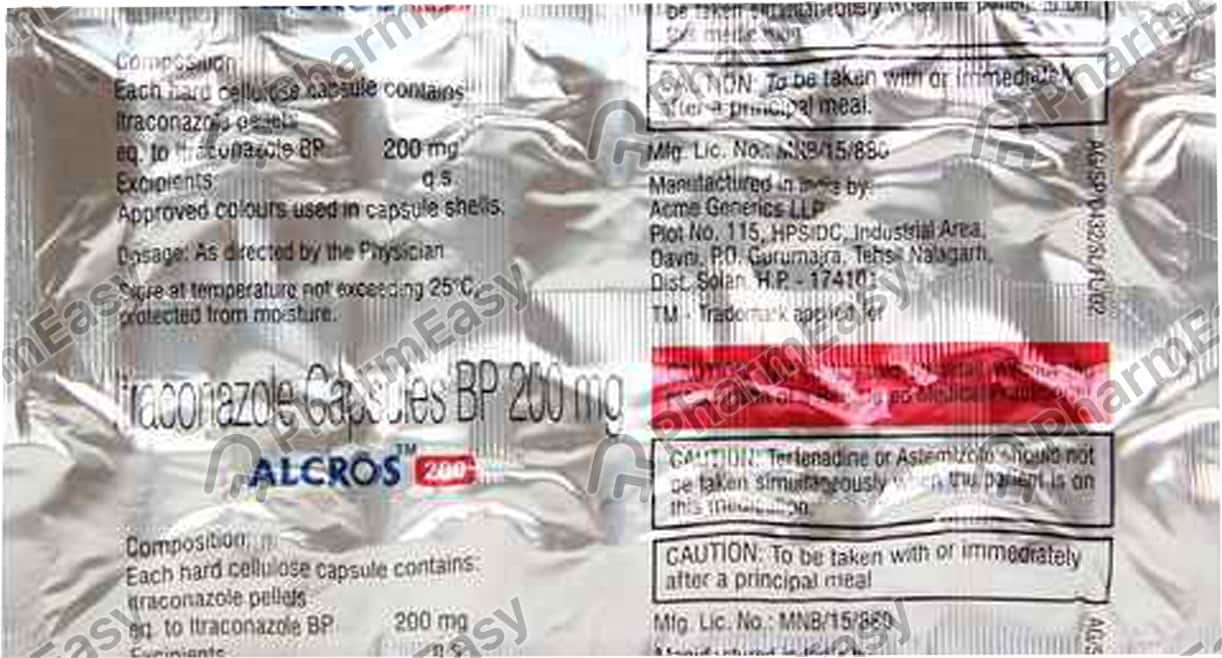 Alcros 200 Capsule: Uses, Side-effects, Price, Dosage & More Info ...