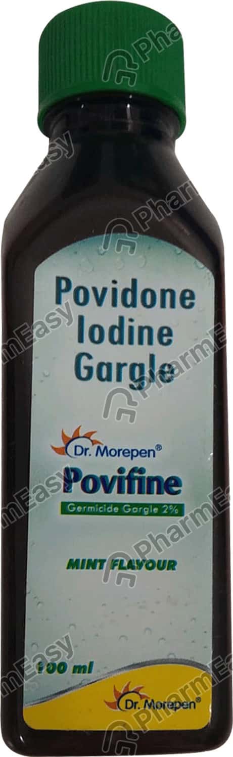 Povifine 2 %W/V Gargle (100): Uses, Side Effects, Price & Dosage ...