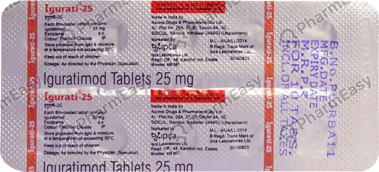 Igurati 25 MG Tablet (10): Uses, Side Effects, Price & Dosage | PharmEasy