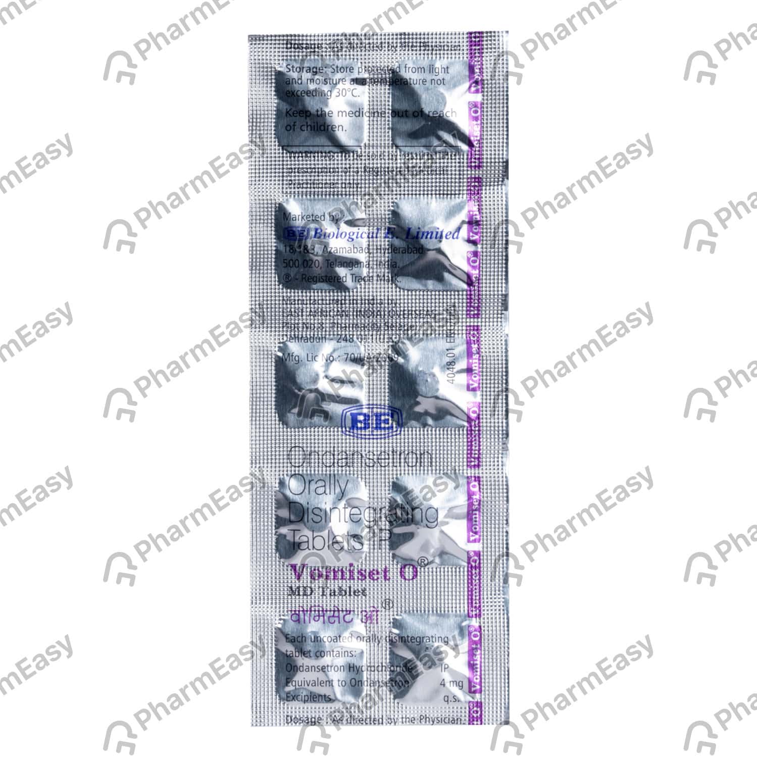 Buy Vomiset O 4 MG Tablet (10) Online at Flat 15% OFF | PharmEasy