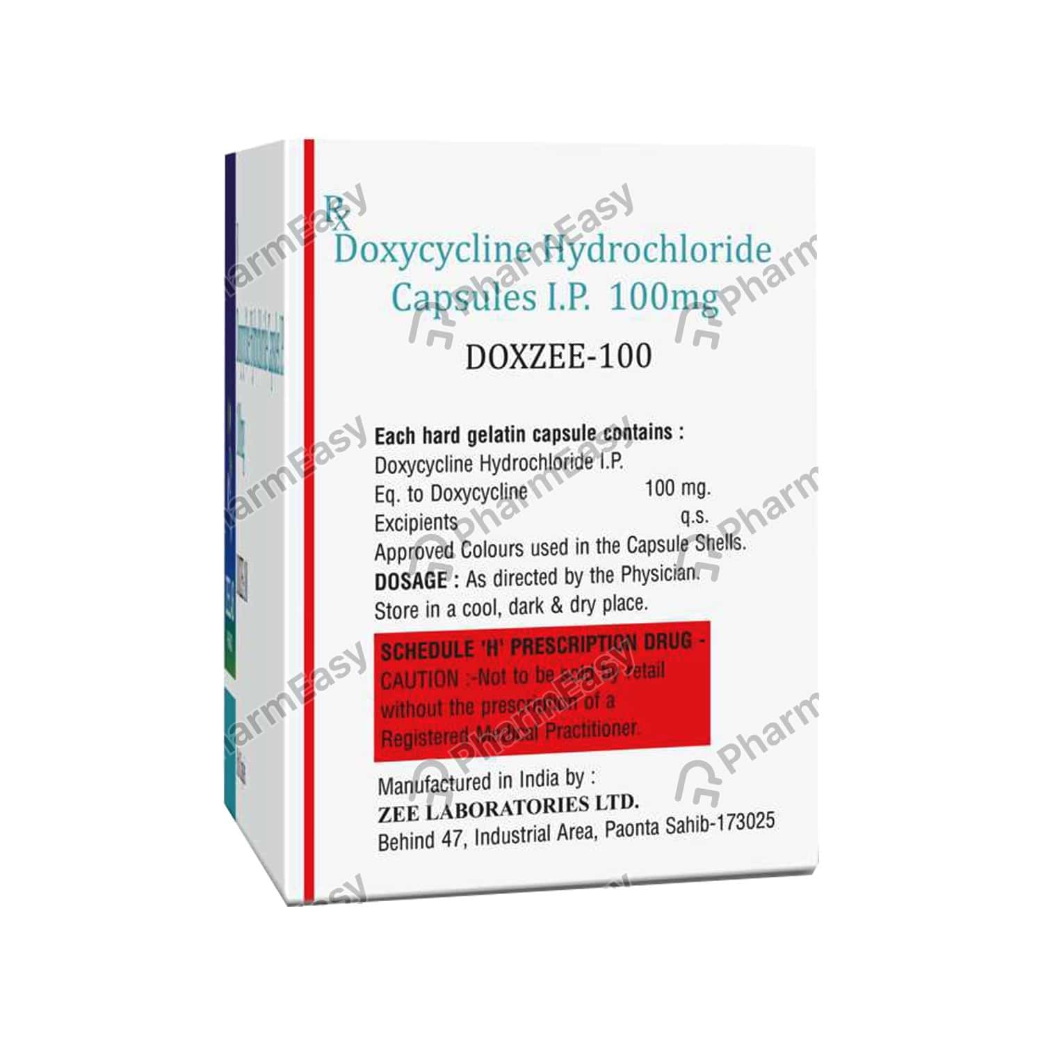 Doxzee 100 MG Capsule (10): Uses, Side Effects, Price, Dosage ...