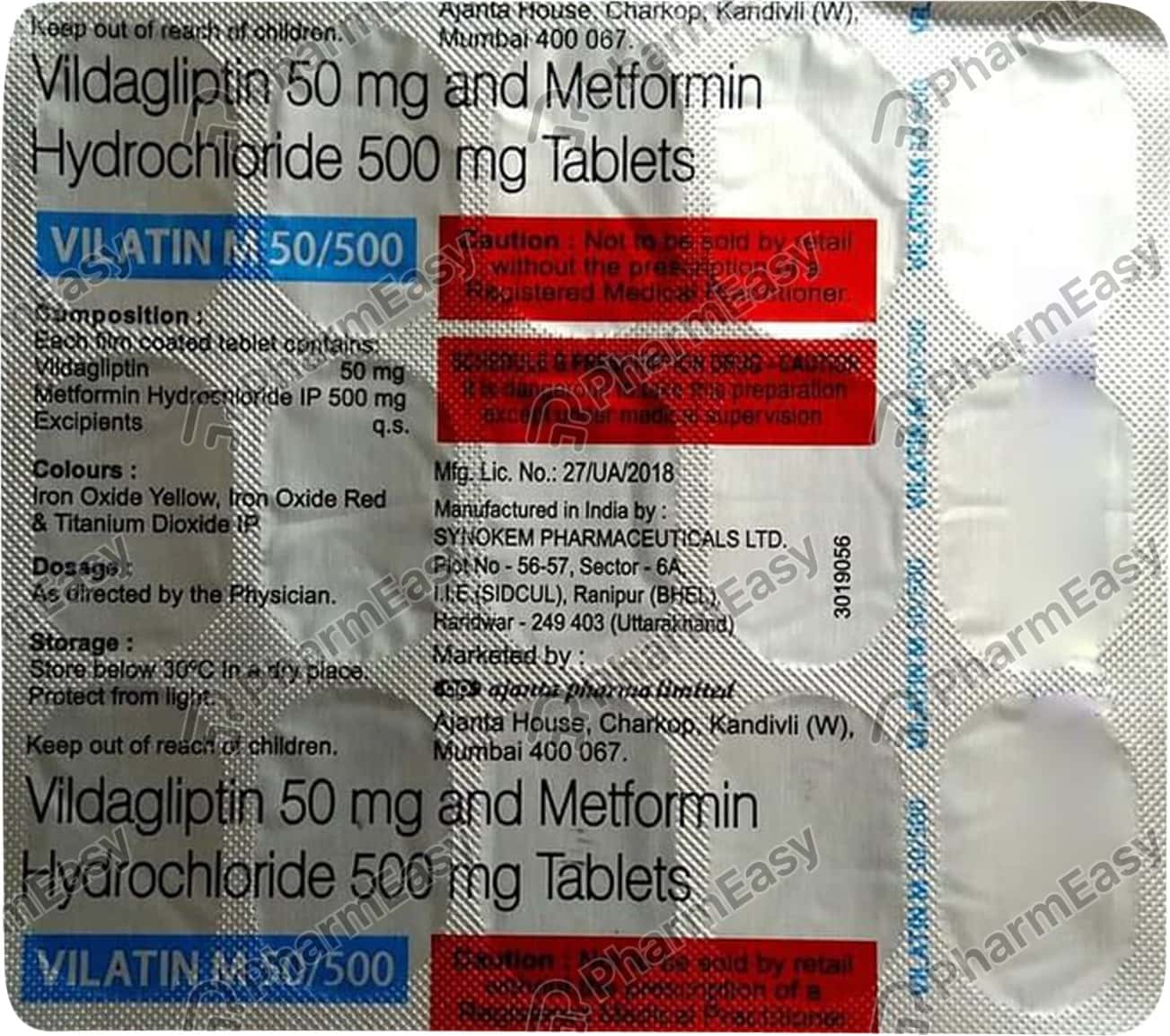Vilatin 50 MG Tablet (15): Uses, Side Effects, Price & Dosage | PharmEasy