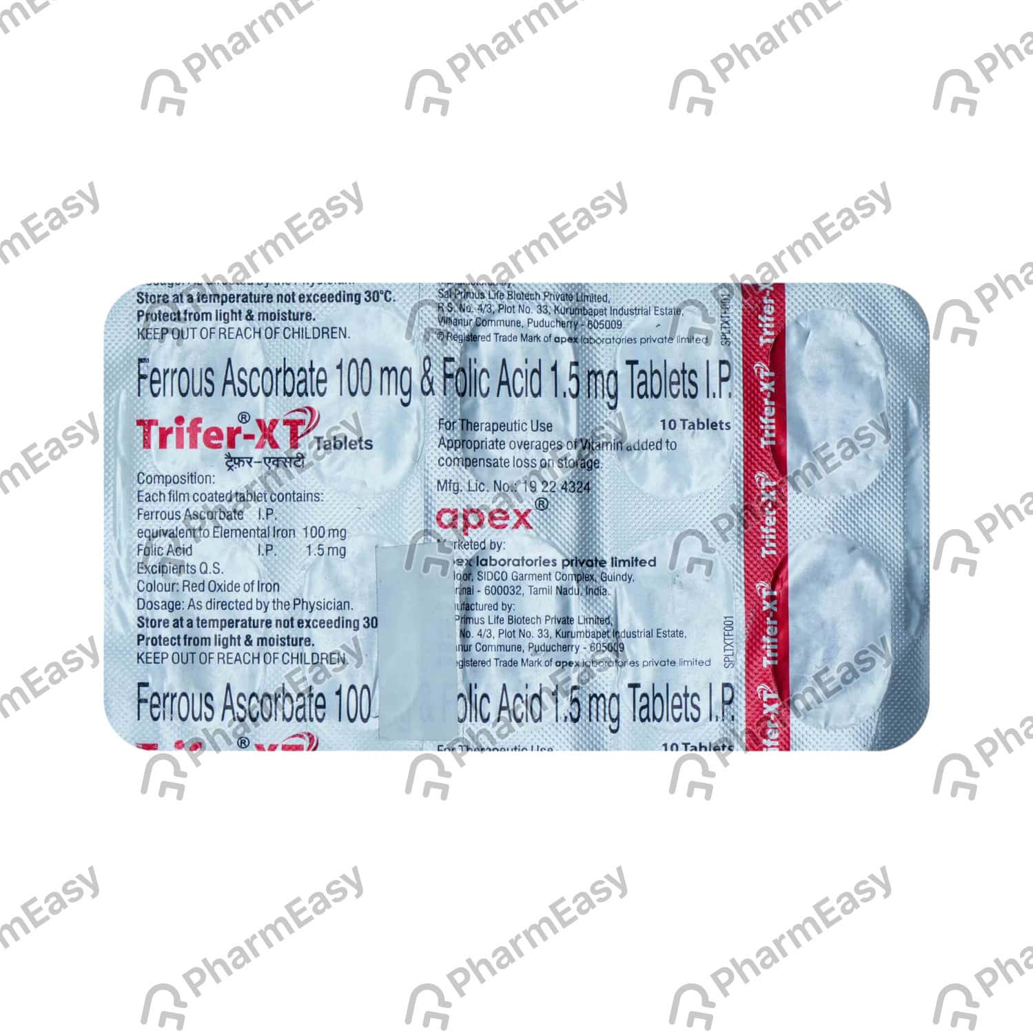 Buy Trifer Xt Strip Of 10 Tablets Online at Flat 15% OFF | PharmEasy