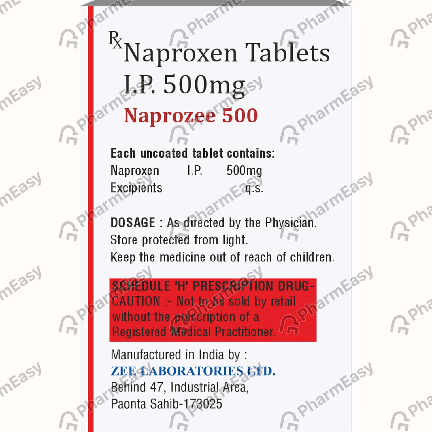 Buy Naprozee 500 MG Tablet (10) Online at Flat 15% OFF | PharmEasy
