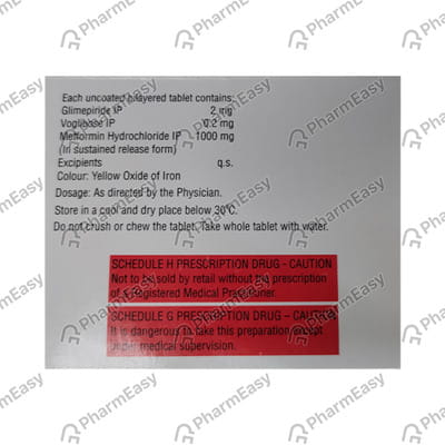 Gemer V 2mg Forte Strip Of 10 Tablets: Uses, Side Effects, Price ...
