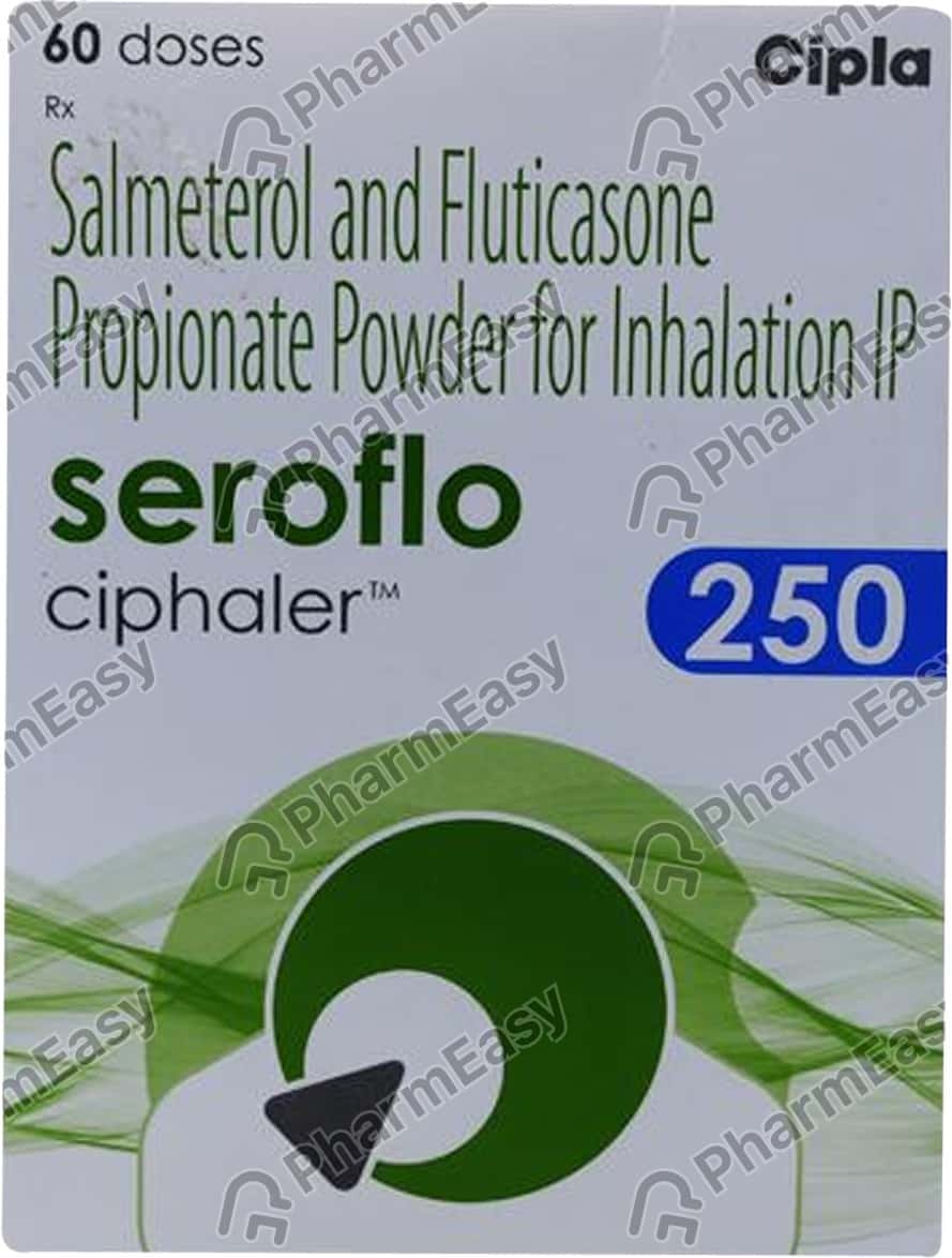 Seroflo 250mcg Box Of 60md Ciphaler: Uses, Side Effects, Price & Dosage ...