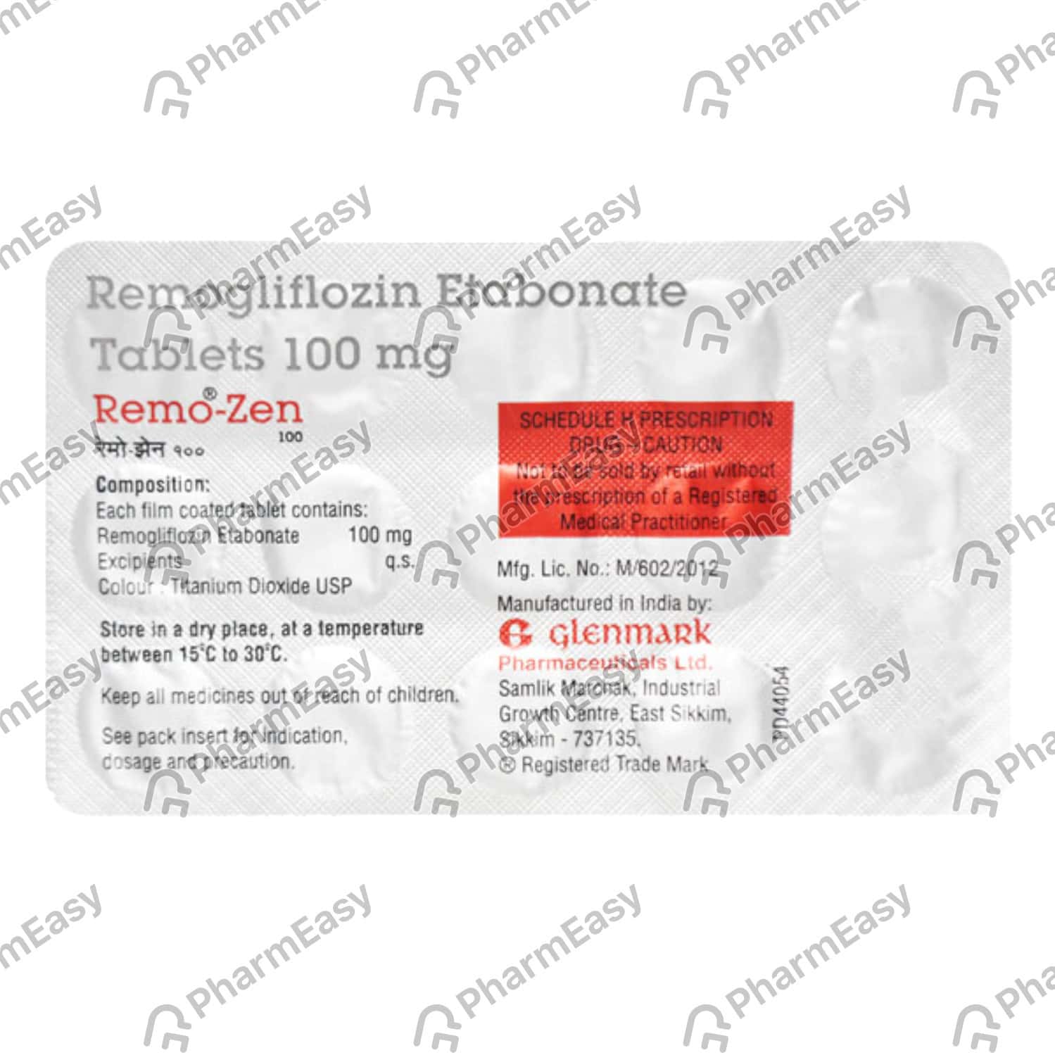 Remo Zen 100 MG Tablet (15): Uses, Side Effects, Price & Dosage | PharmEasy