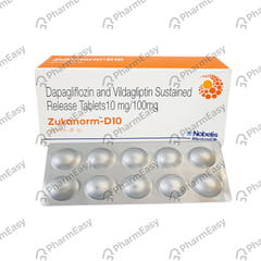 Zukanorm D 10mg Strip Of 10 Tablets: Uses, Side Effects, Price & Dosage ...
