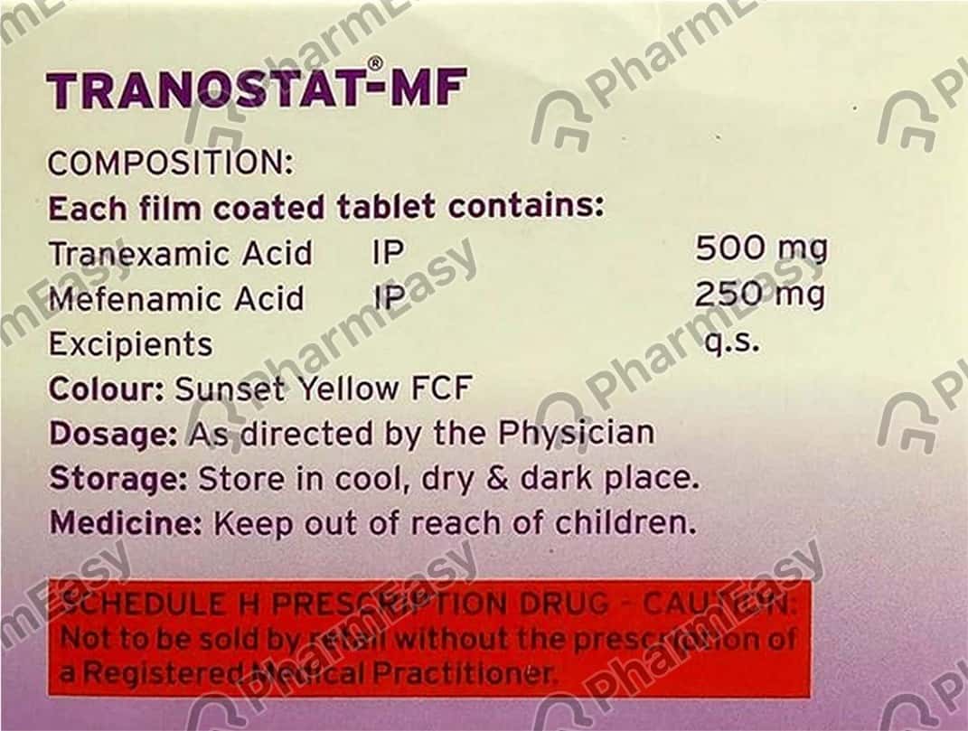 Tranostat Mf Strip Of 10 Tablets: Uses, Side Effects, Price & Dosage ...