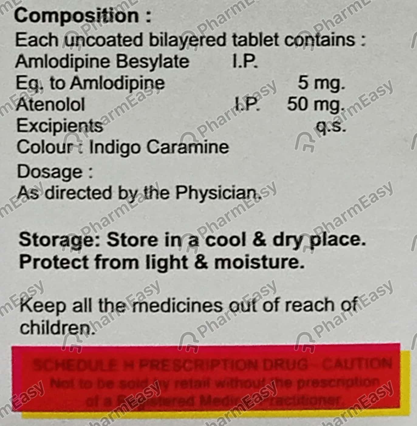 Am T Tablet 15'S: Uses, Side Effects, Price & Dosage | PharmEasy