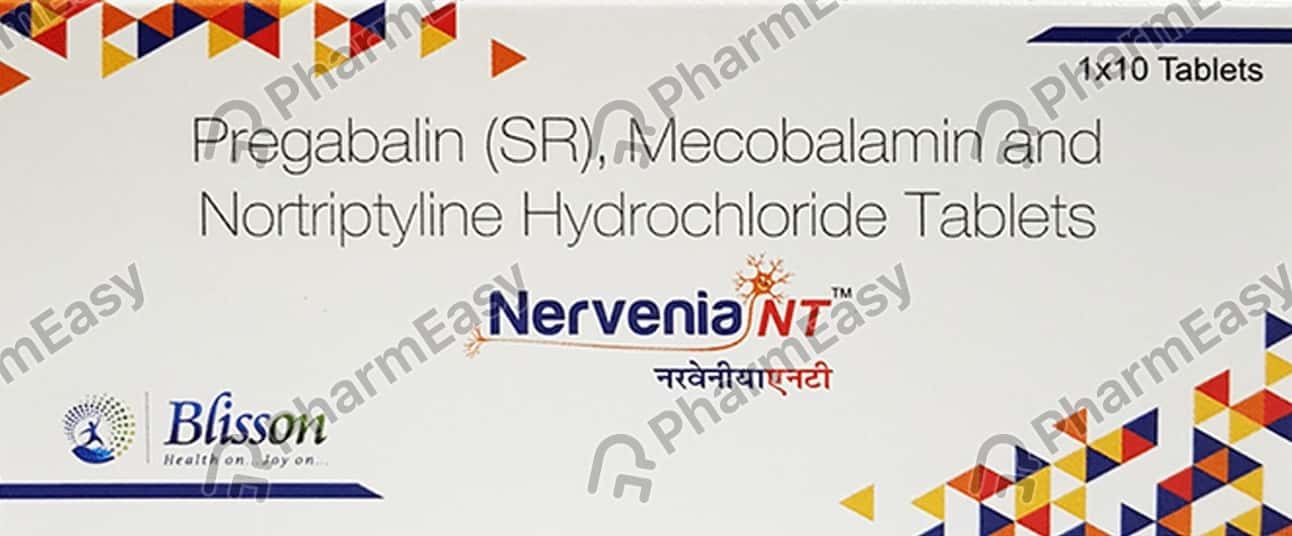 Nervenia Nt Strip Of 10 Tablets: Uses, Side Effects, Price & Dosage ...