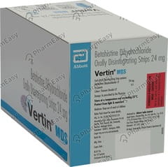 Buy Vertin 24 MG Orally Disintegrating Strip (10) Online at Flat 15% ...