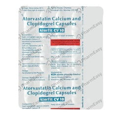 Atorfit Cv 10mg Capsule 15'S - Uses, Side Effects, Dosage, Composition ...