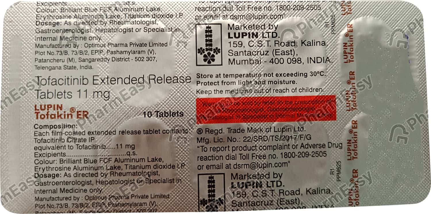 Buy Tofakin Er 11 MG Tablet (10) Online at Flat 15% OFF | PharmEasy