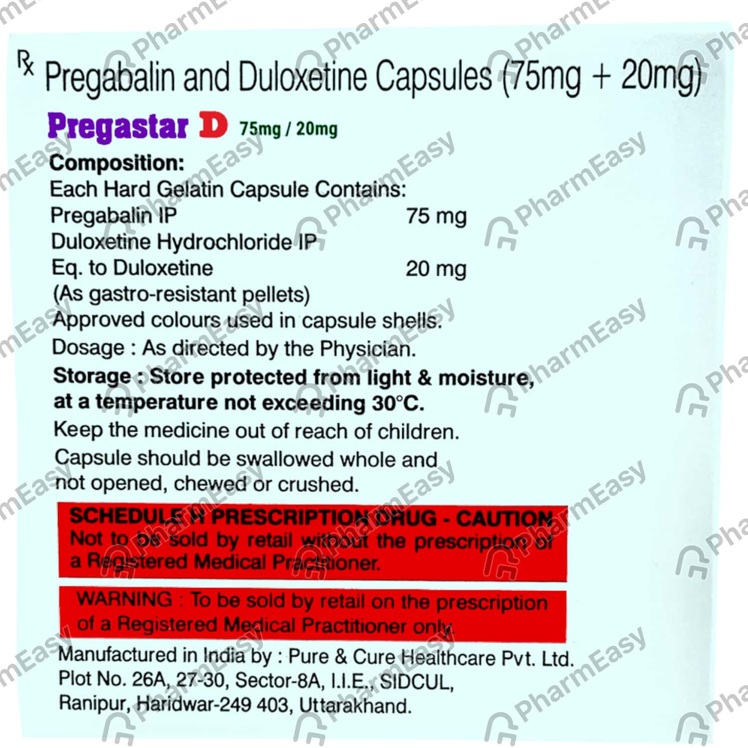 Buy Pregastar D 75/20mg Strip Of 10 Capsules Online at Flat 15% OFF ...