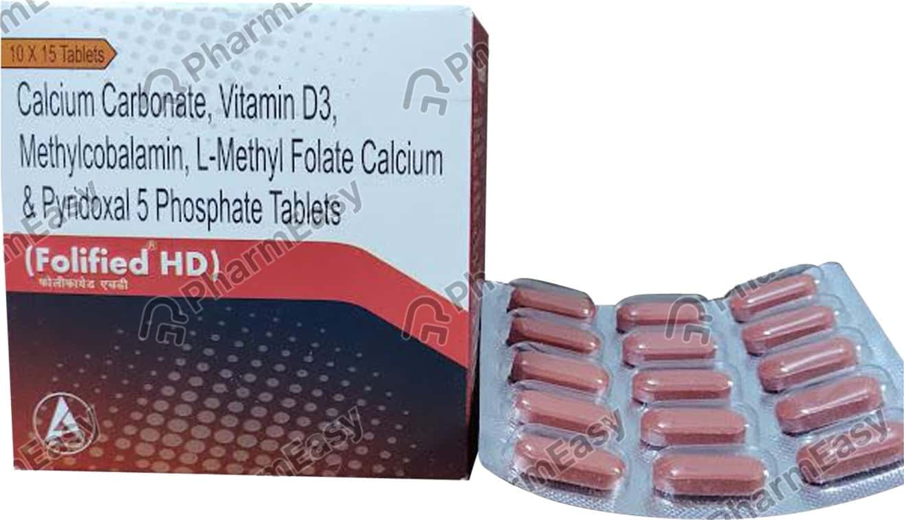 Buy Folified Hd Strip Of 15 Tablets Online at Flat 15% OFF | PharmEasy