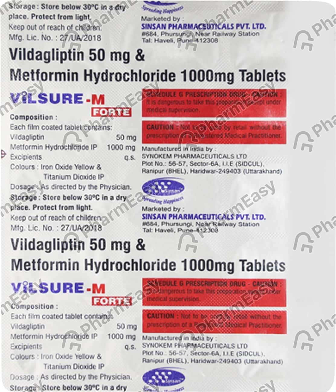 Vilsure M Tablet 15'S: Uses, Side Effects, Price, Dosage & Composition ...