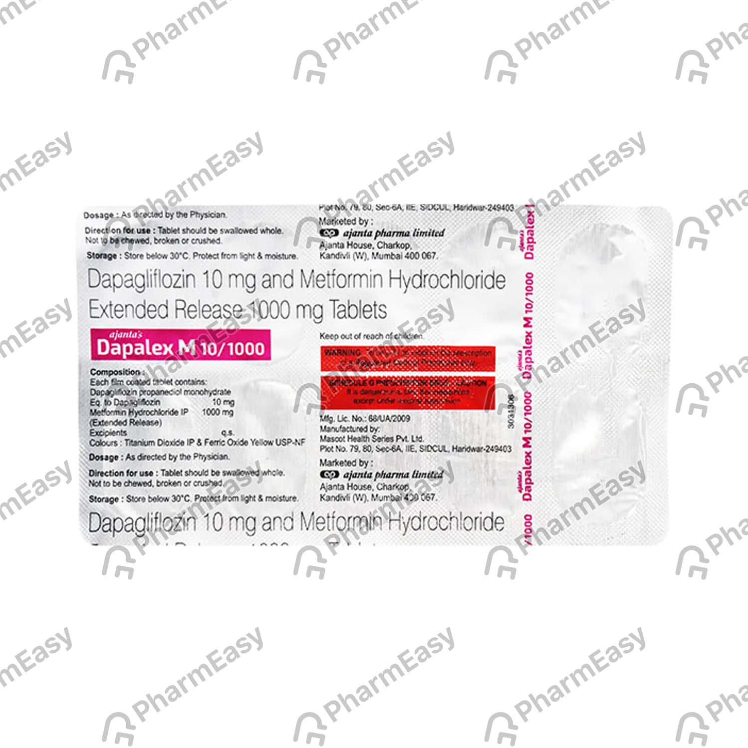 Buy Dapalex M 10/1000mg Strip Of 10 Tablets Online at Flat 15% OFF ...