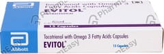 Buy Evitol Strip Of 15 Capsules Online & Save Up to 24% at PharmEasy