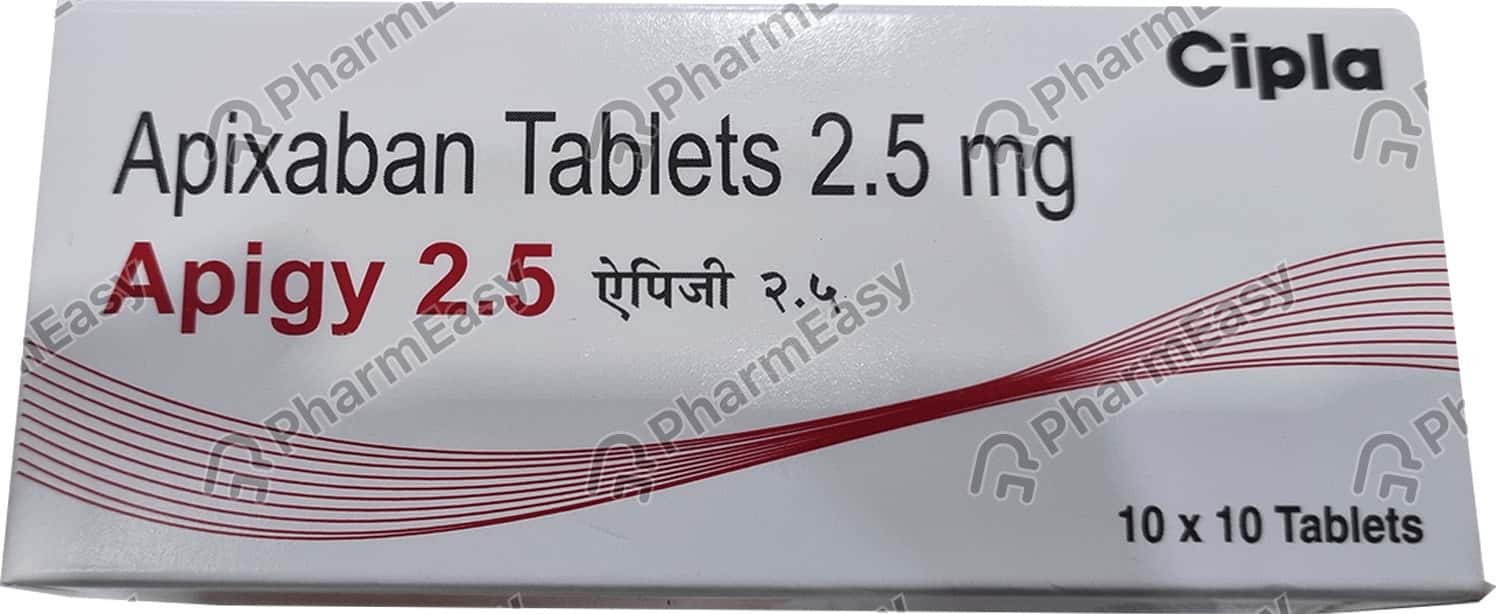Apigy 2.5 MG Tablet (10): Uses, Side Effects, Price & Dosage | PharmEasy