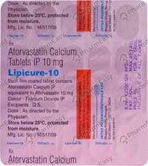 Lipicure-10 Tablet: Uses, Side-effects, Price, Dosage & More Info ...