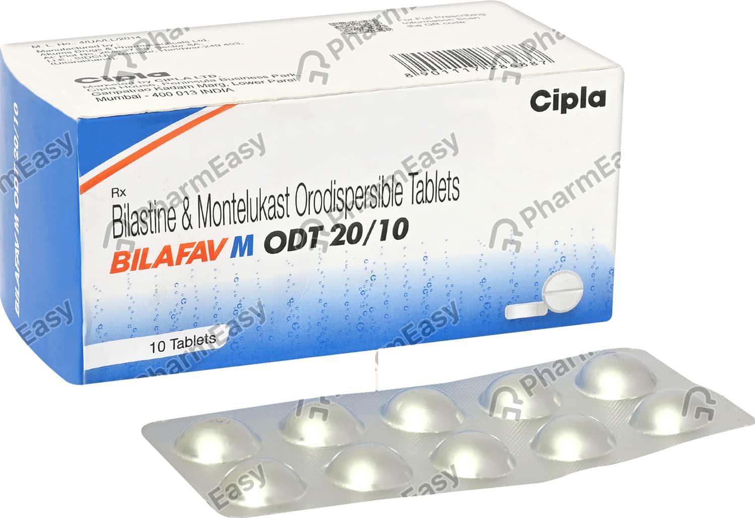 Buy Bilafav M Odt 20/10mg Strip Of 10 Tablets Online at Flat 15% OFF ...